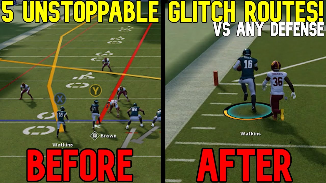 5 UNSTOPPABLE GLITCH ROUTES That Beat Any Defense in Madden NFL 23 ...