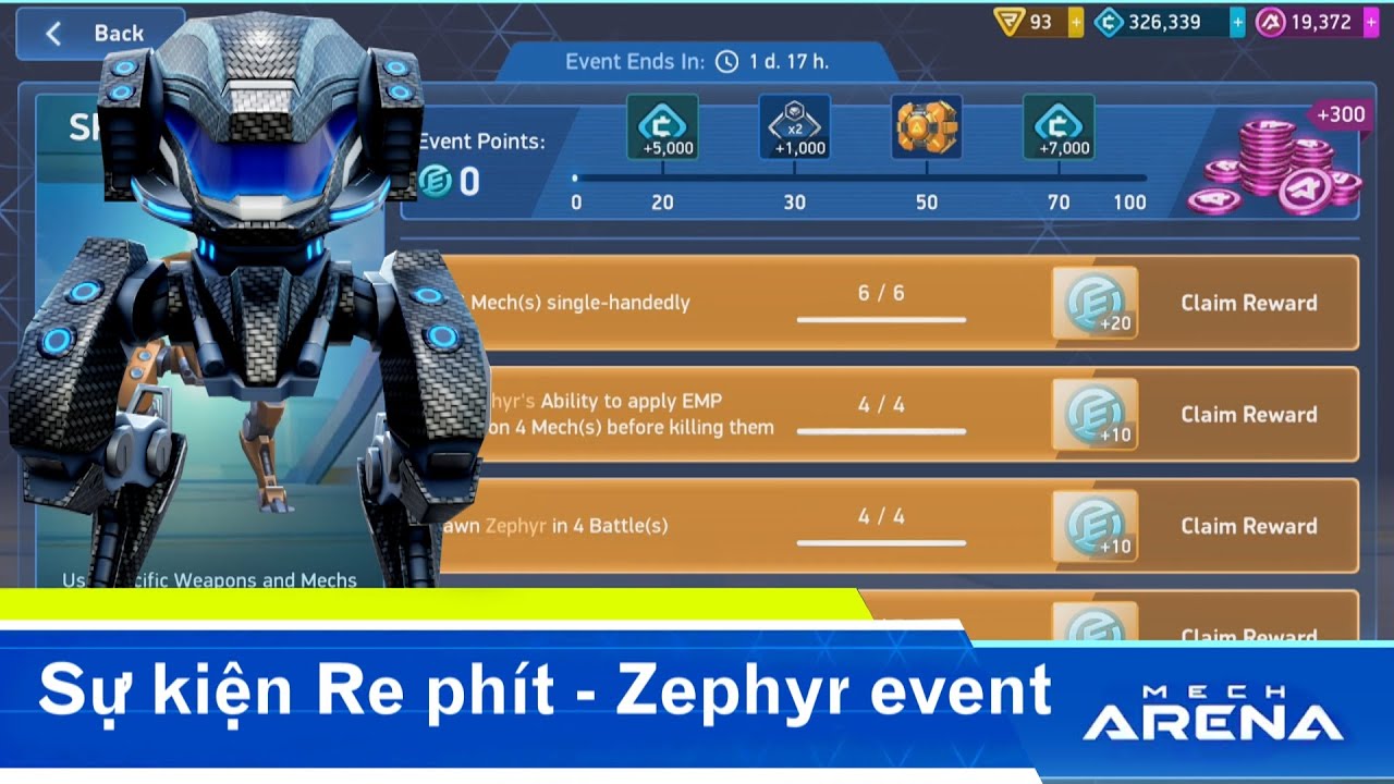 [ Mech Arena VN# 96 ] Zephyr - Sự kiện quá ngon và hời - Great event ...