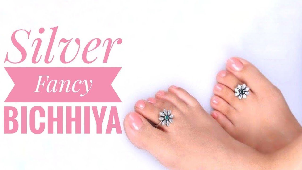 Fancy Silver Bichhiya, नग दार चांदी की बिछिया #fancy #jewelry # ...