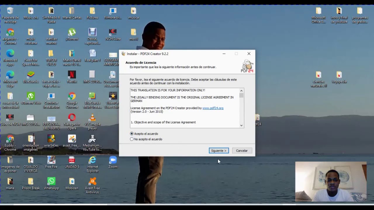 como instalar pdf24 en tu pc gratis y fácil - YouTube