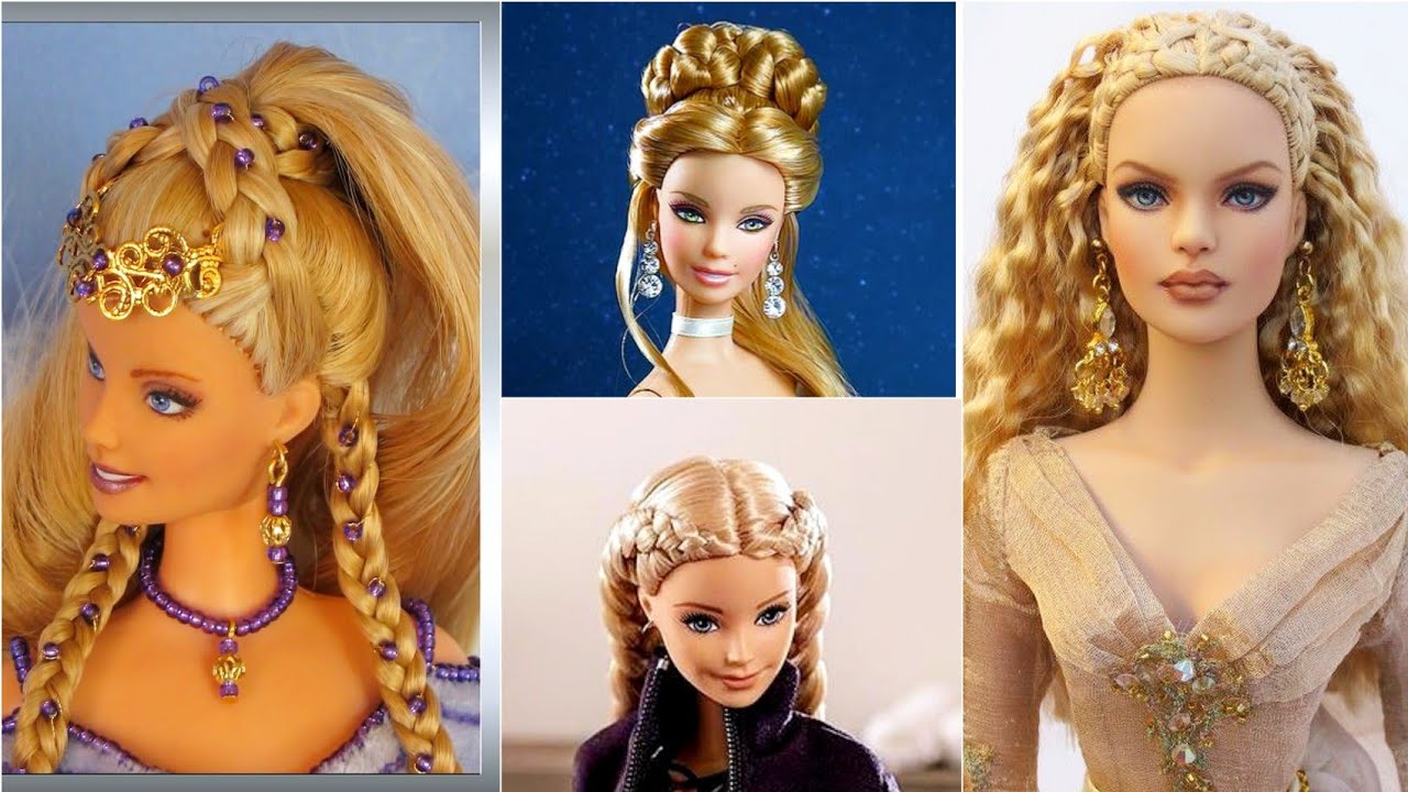 Easy & Stylish Barbies Hairstyle |Braided Hairstyle For Barbie Doll ...