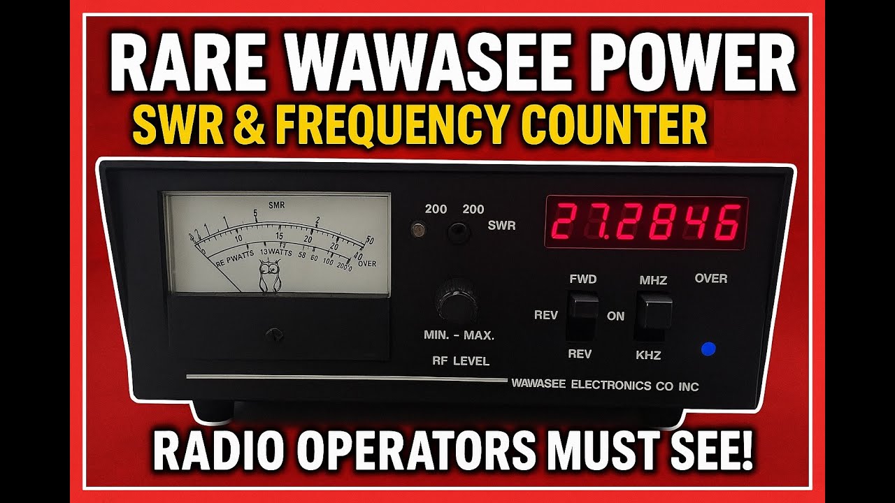 Rare Wawasee Power SWR & Frequency Counter Meter – Ham Radio & CB ...