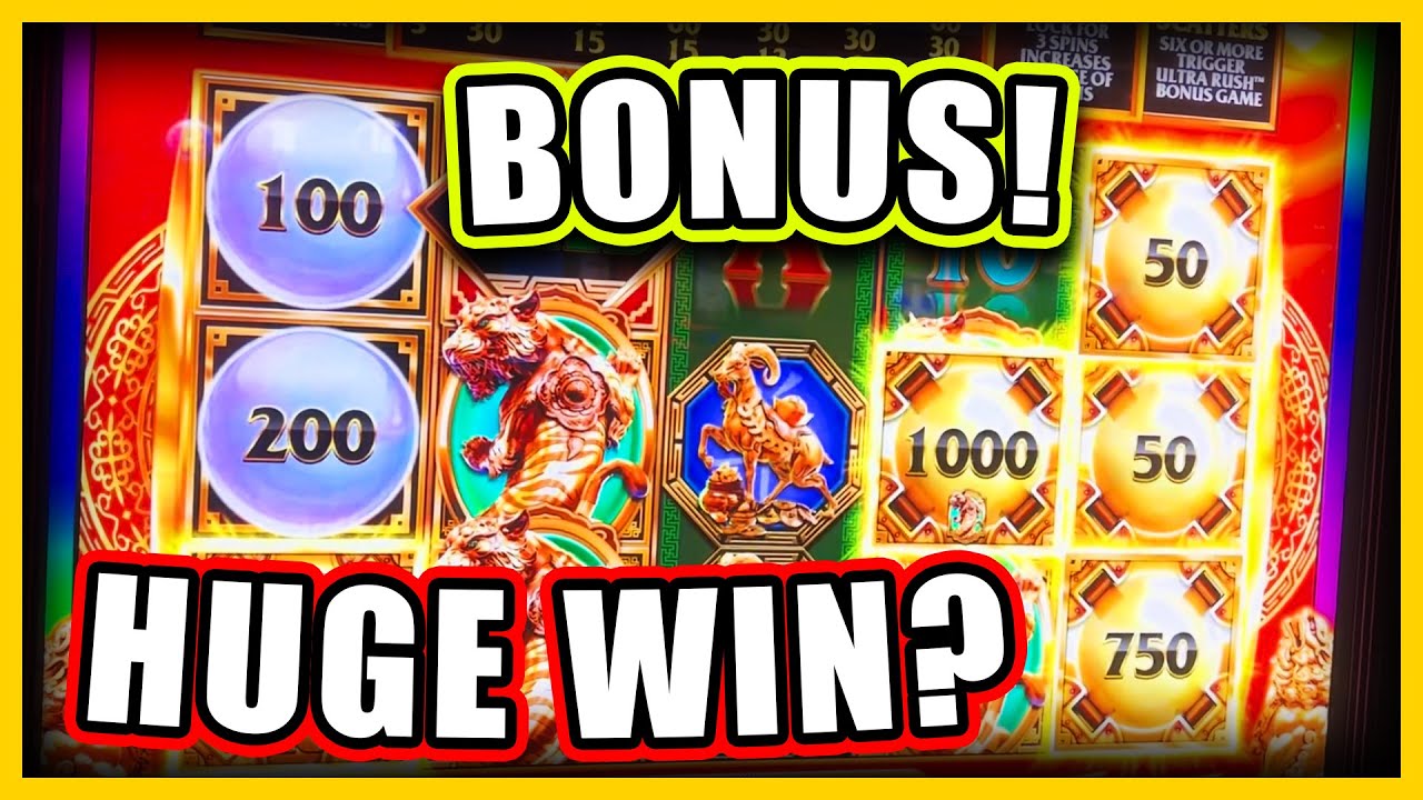 Bonus Triggered in Ultra Rush Gold and Huge Win?! - YouTube