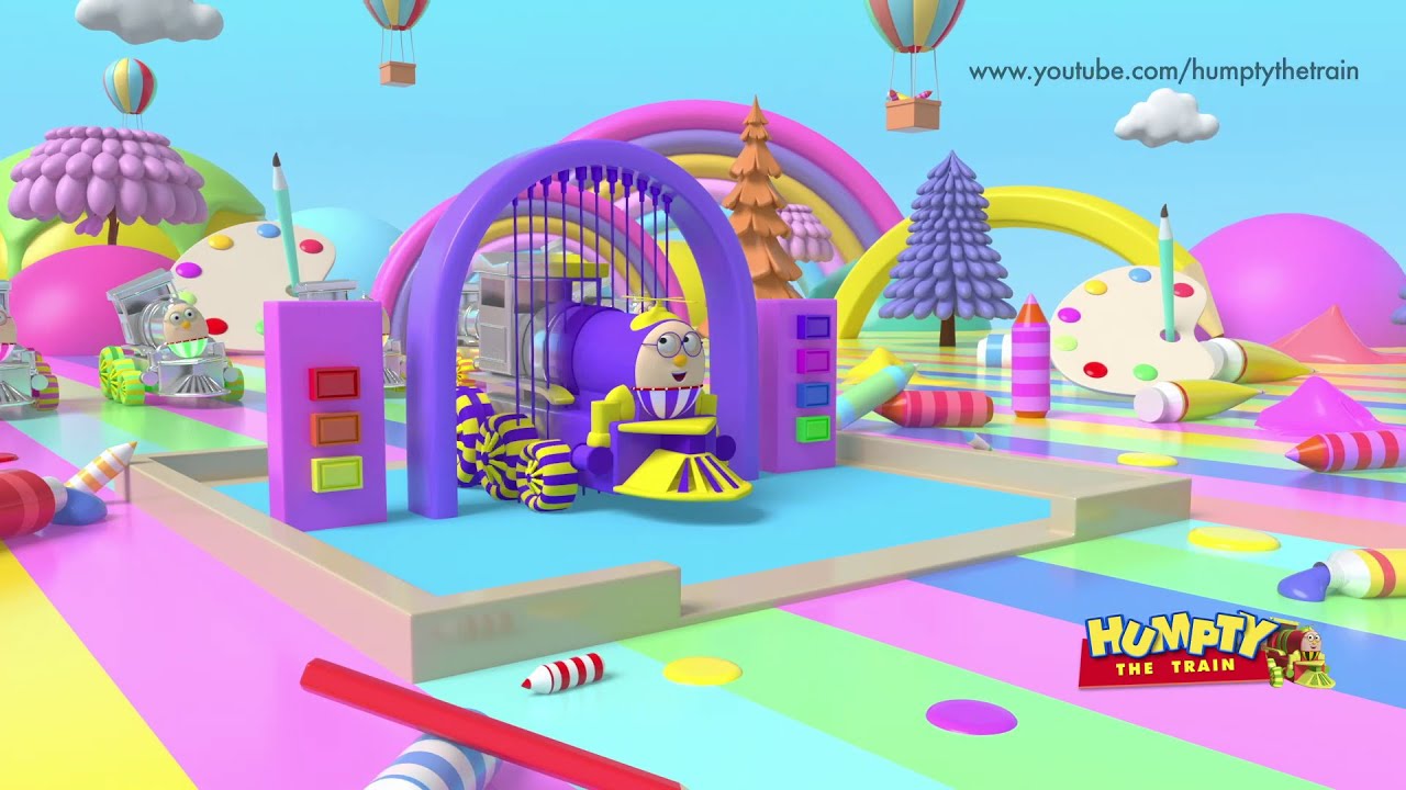 Learn colors with Humpty train painting and many more kids videos | 27 ...