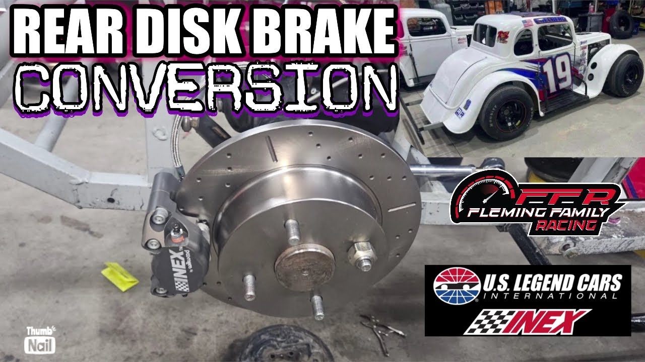 Legend Race Car Rear Disk Brake Conversion Installation - YouTube