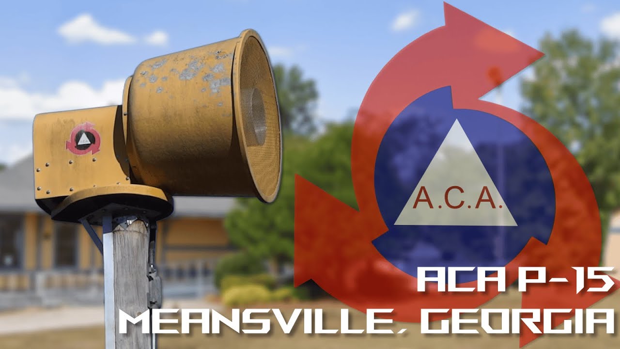 ACA P-15 Tornado Siren Test - Alert - Meansville (Pike County), GA ...