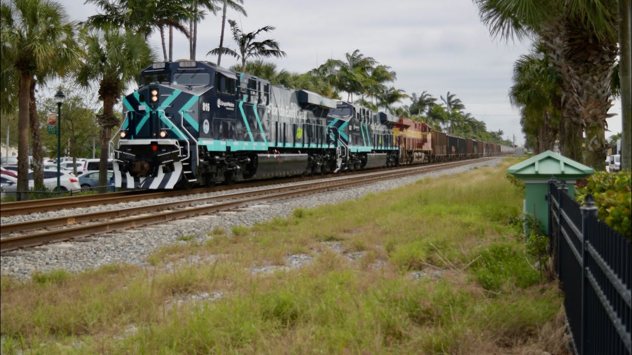 Florida East Coasts New Paint Scheme!! (FEC 206 1/23/24) - YouTube