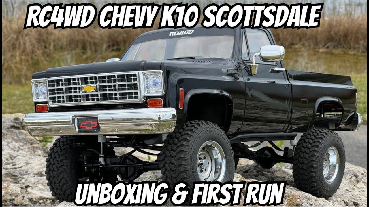 RC4WD Chevy K10 Scottsdale Unboxing and First Run - YouTube