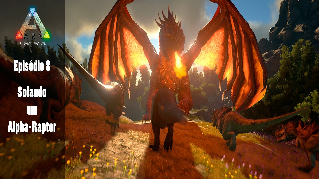 Ark: Survival Evolved #8 Solando Alpha-Raptor - YouTube