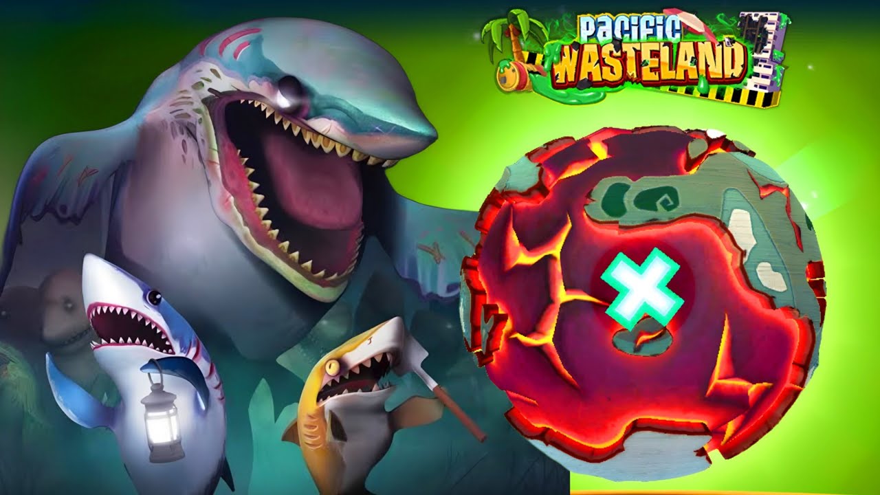 Hungry Shark World | Zombie Shark | Pacific Wasteland (Extinction Mode ...