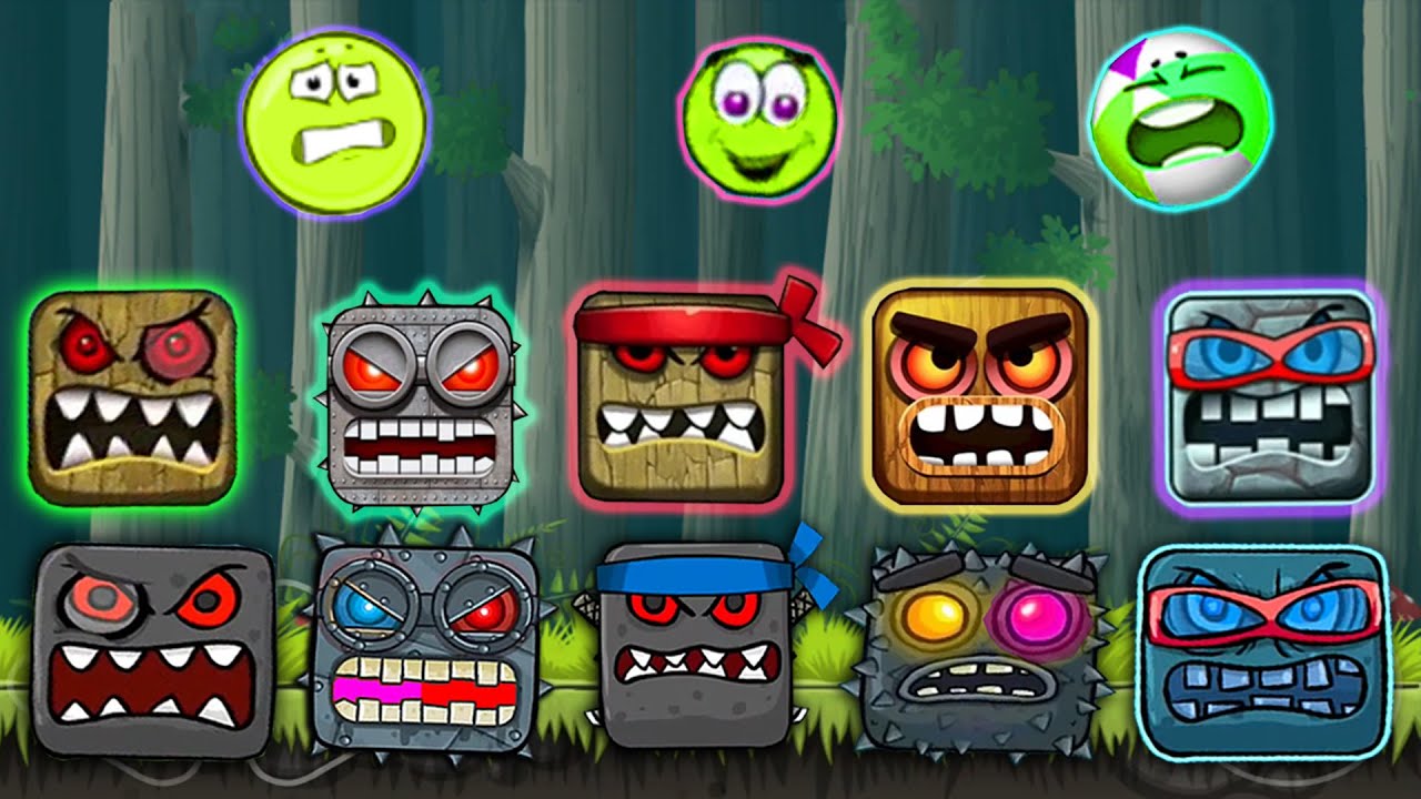 GREEN RED BALL VS FUSION BALL FRIEND VS GREEN RED HERO BALL 3 BOSS ...