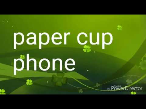 How to make a Paper Cup Phone - YouTube