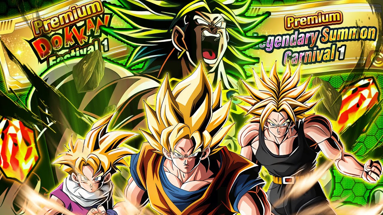 LR TEQ CARNIVAL BROLY AND LR PHY SUPER SAIYAN TRIO SUMMONS! (DBZ ...