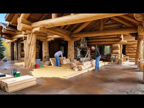 Man Builds a Massive Self-Sufficient Wooden House in the Forest of Voronezh |@Chevalkov_Aleksandr