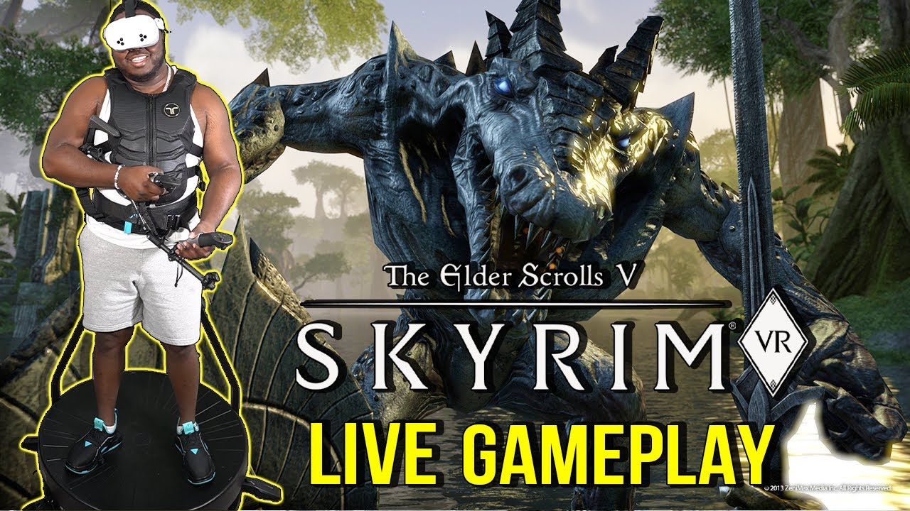 Skyrim VR Is PEAK!! - VR Fitness Challenge Day 19 - Kat Walk Core 2 ...
