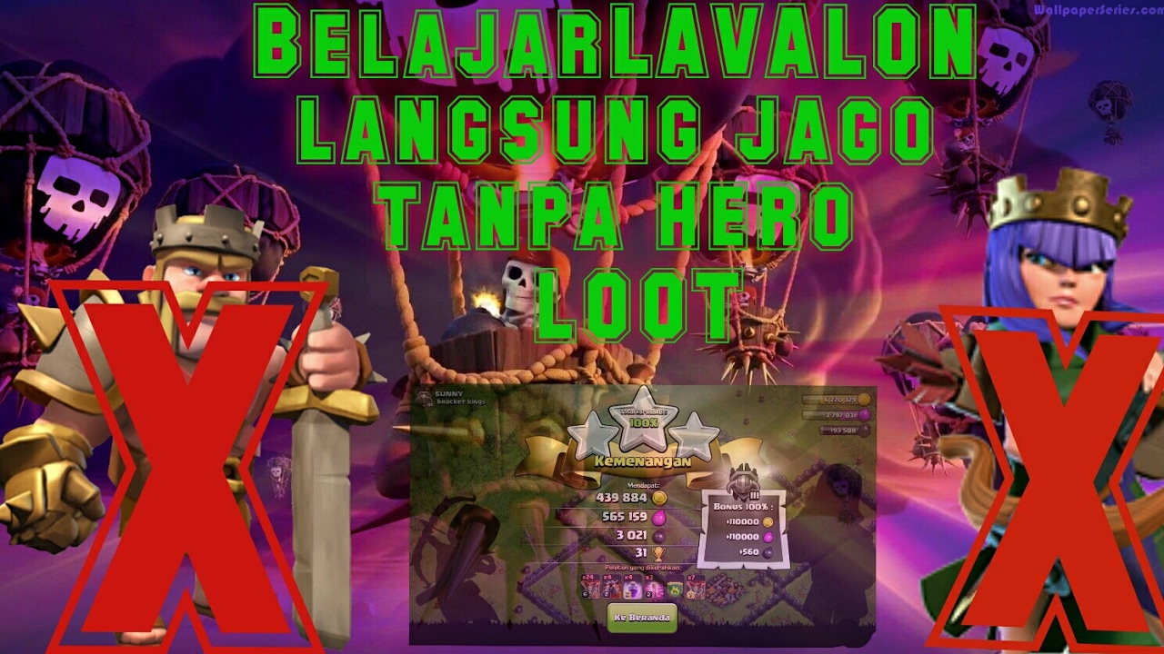 Cara belajar lavalon langsung jago di clash of clans #1 - YouTube