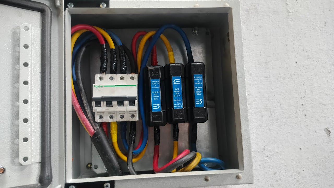 How to make 63 amp HRC fuse panel box. HRC Fuse aur MCB connection ...