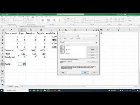 Application | Linear Programming | Problem Solving | MS Excel | Mixing ...