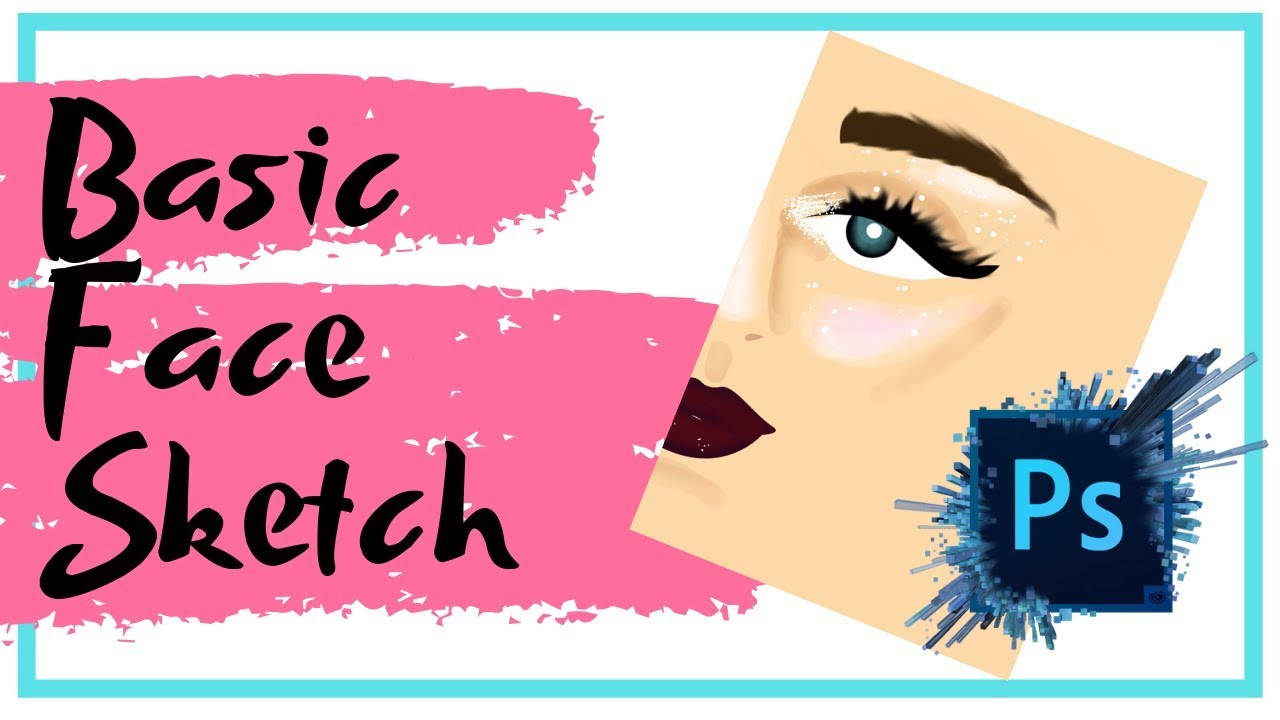 face sketch using Adobe photoshop | face Drawing | time lapse video ...