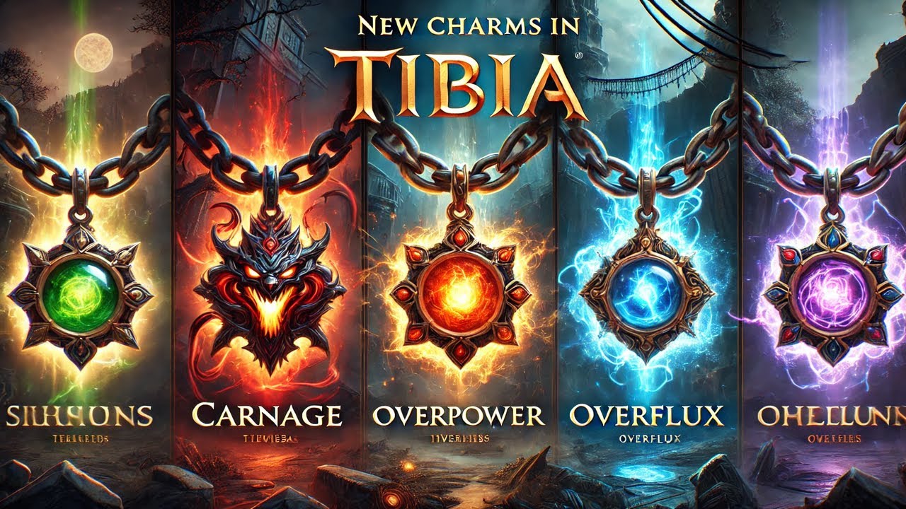 Tibia - NUEVOS CHARMS!!!! Carnage, Overpower y Overflux - YouTube