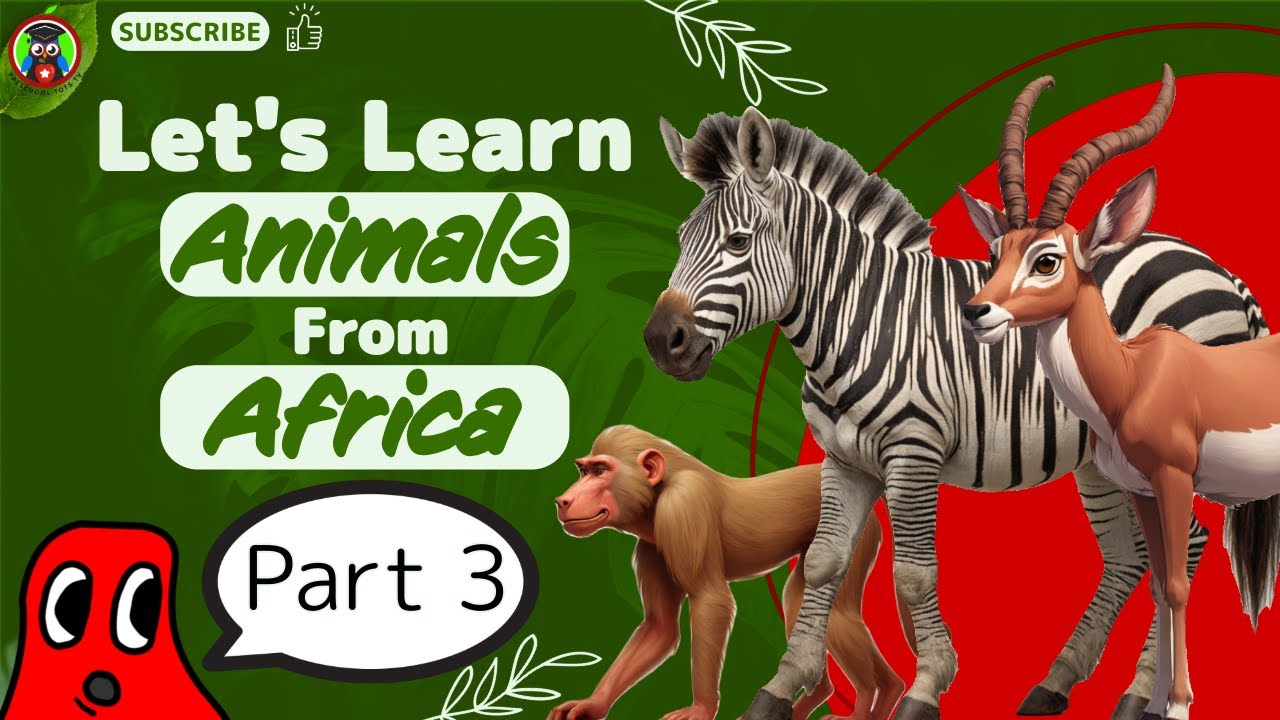 Learn to Read & Speak with African Animals! PART 3 Phonics || Toddler ...