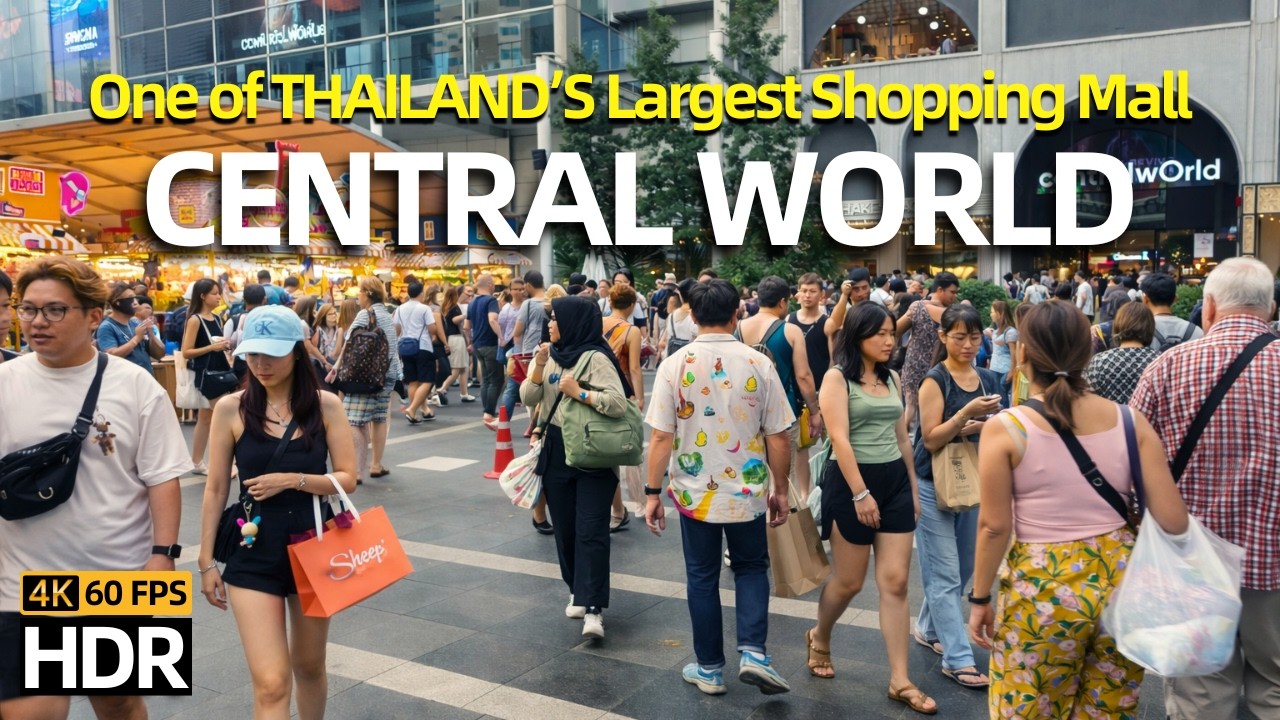 4k HDR | Walking Inside Central World Bangkok 🇹🇭 THAILAND Largest ...