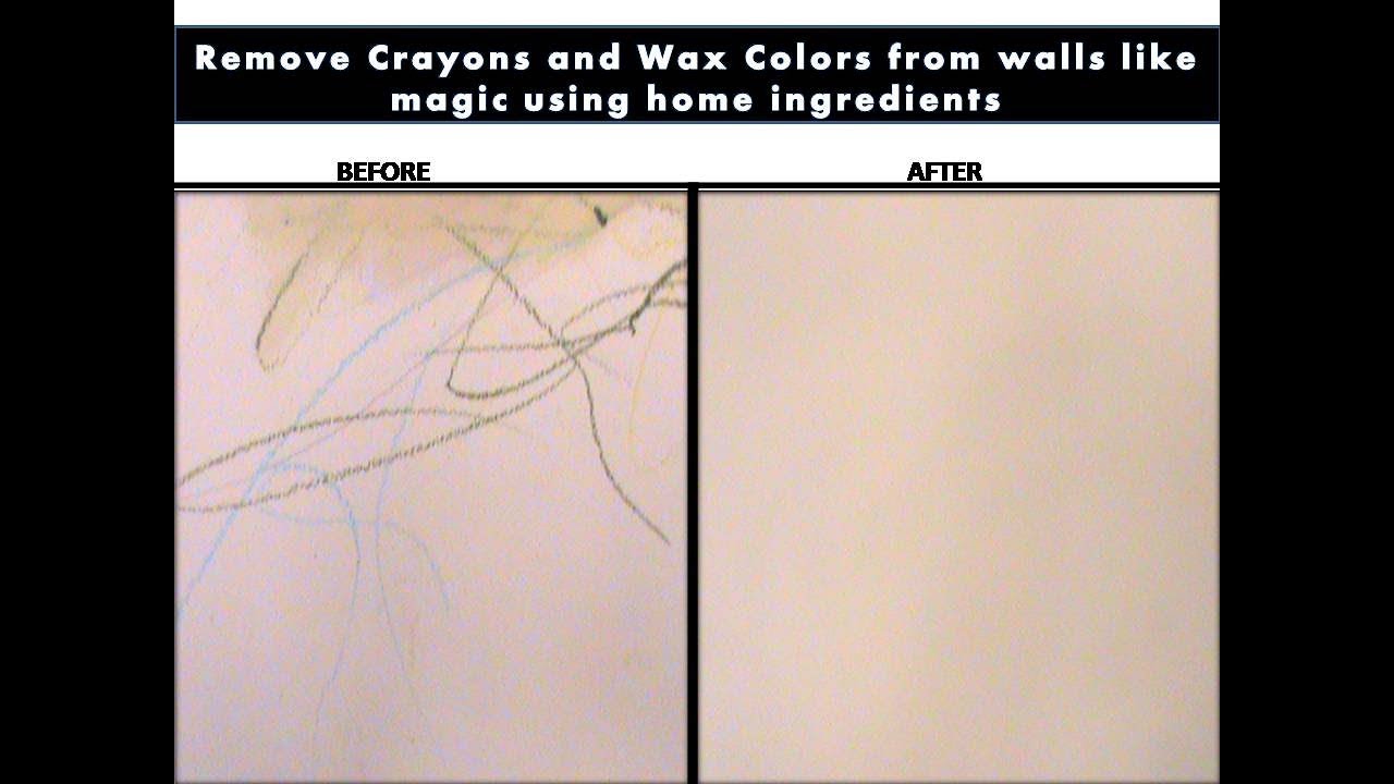 How to remove crayons colors from the walls easily? #removecrayonmarks ...