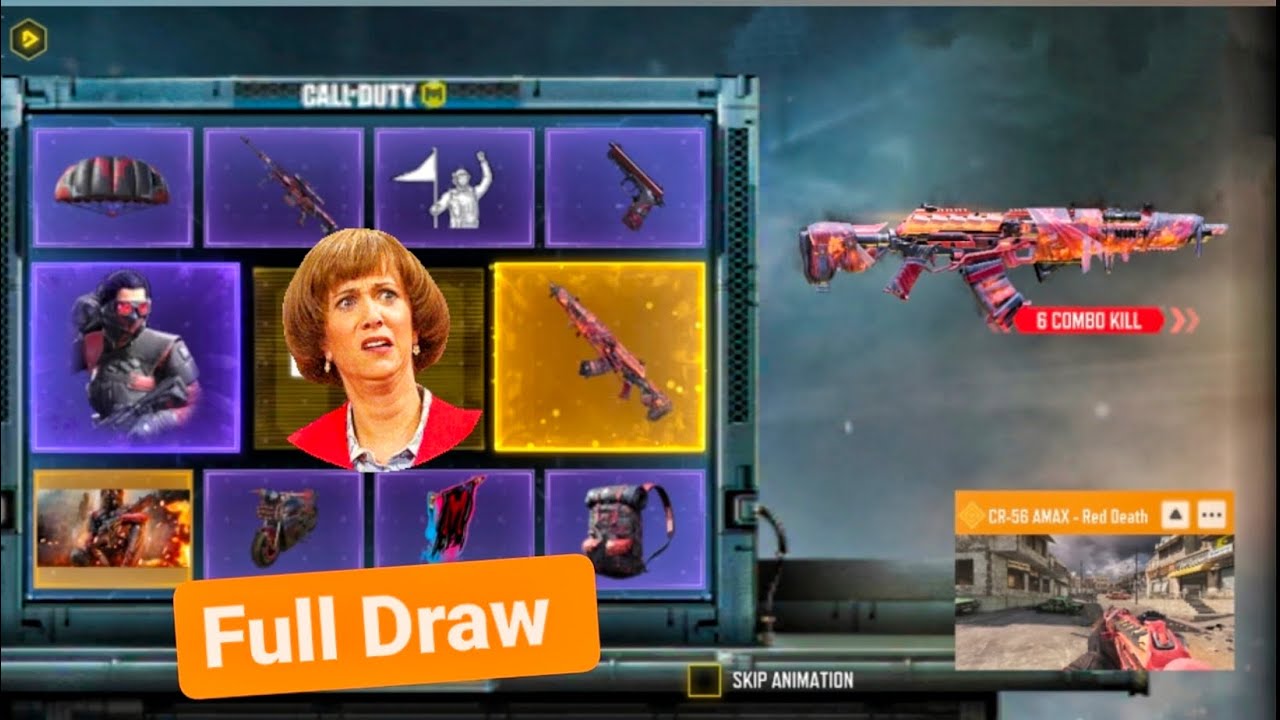 *NEW* Crimson Dame Draw | LEGENDARY CR-56 AMAX Red Death | CODM - YouTube