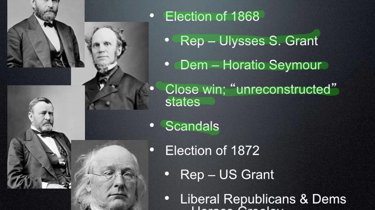 Reconstruction Slide 6 Grant's Presidency - YouTube