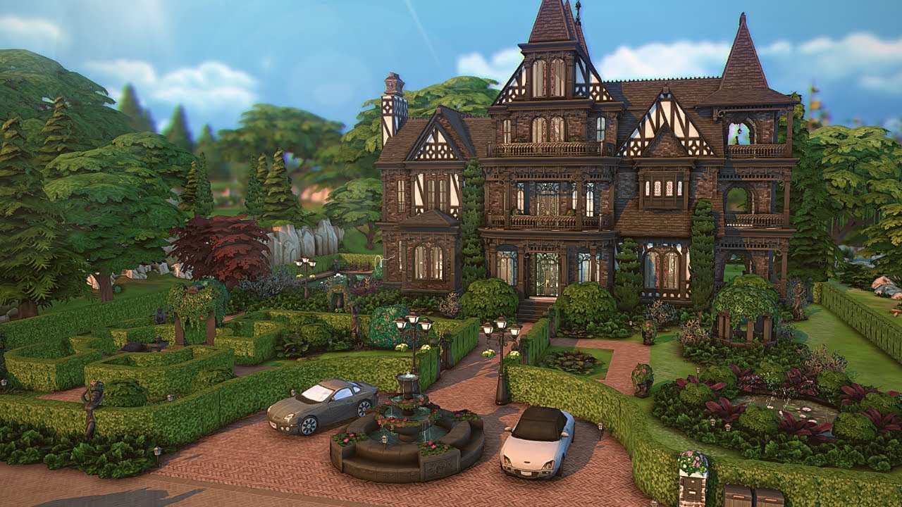 The Goths Gothic Family Home | The Sims 4 Speed Build | Creating A Save ...