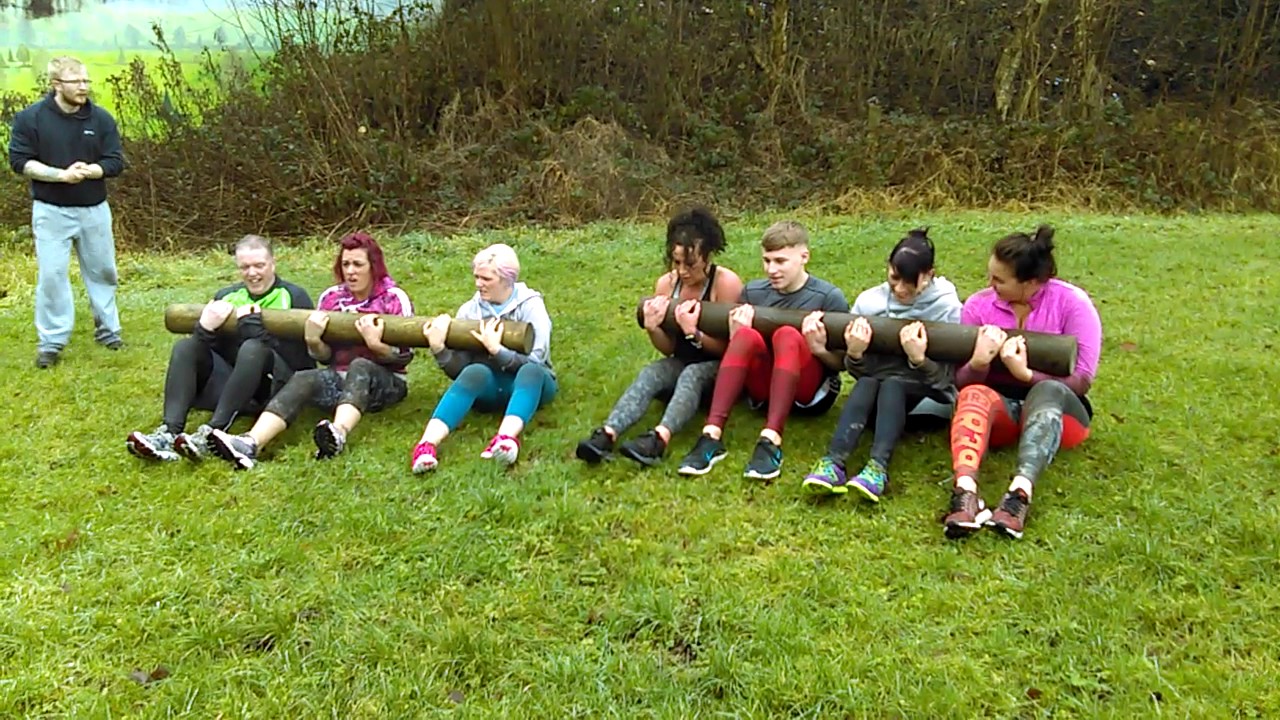 Alpha Fitt crew doing log sit ups as a team. - YouTube