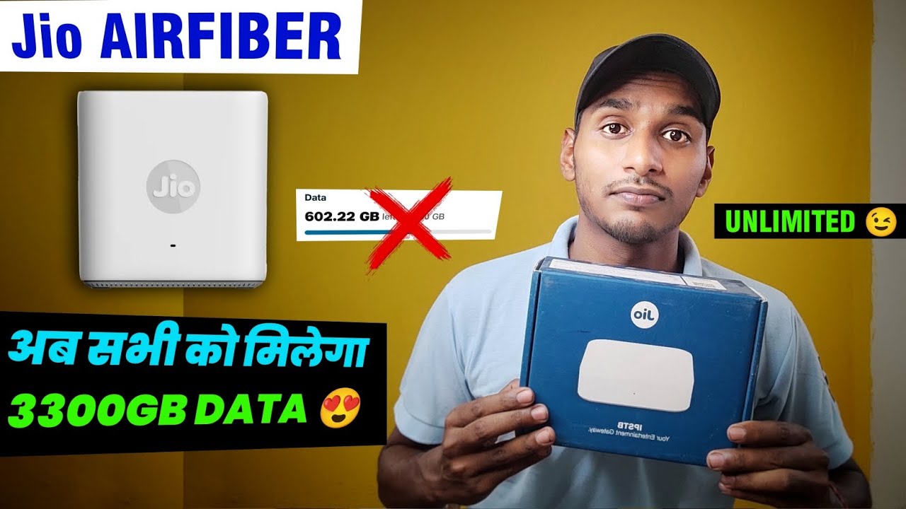🔥 Jio AIRFIBER Big Update - अब मिलेगा 3300GB DATA 😍 | Big News Jio ...
