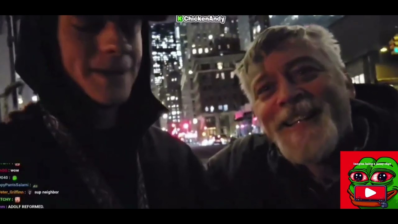 Chicken Andy finally gets a stream sniper in NYC - YouTube