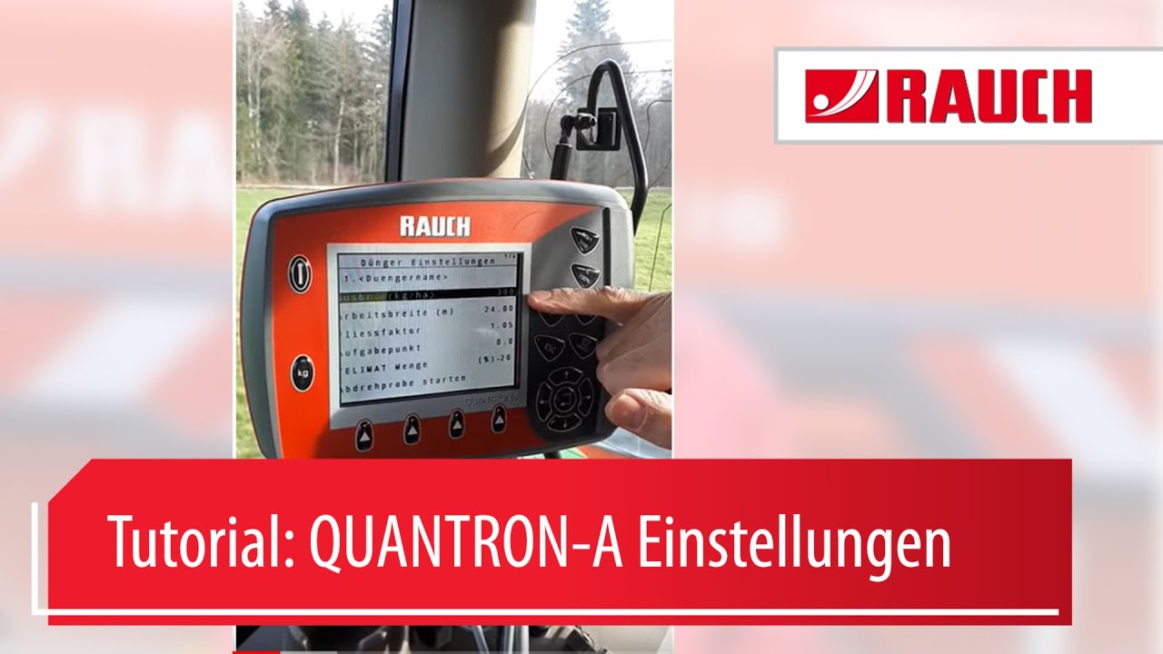 Tutorial QUANTRON-A 1/4 | QUANTRON-A Einstellungen | Rauch ...