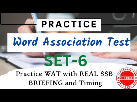 WAT Practice Set-6|Practice Psych Like Never Before|Must Watch SSB ...