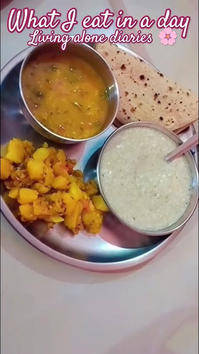 What I eat in a day#minivlog#short#livingalone#homecooked#food#navratrispecial#trending#vlog# ...