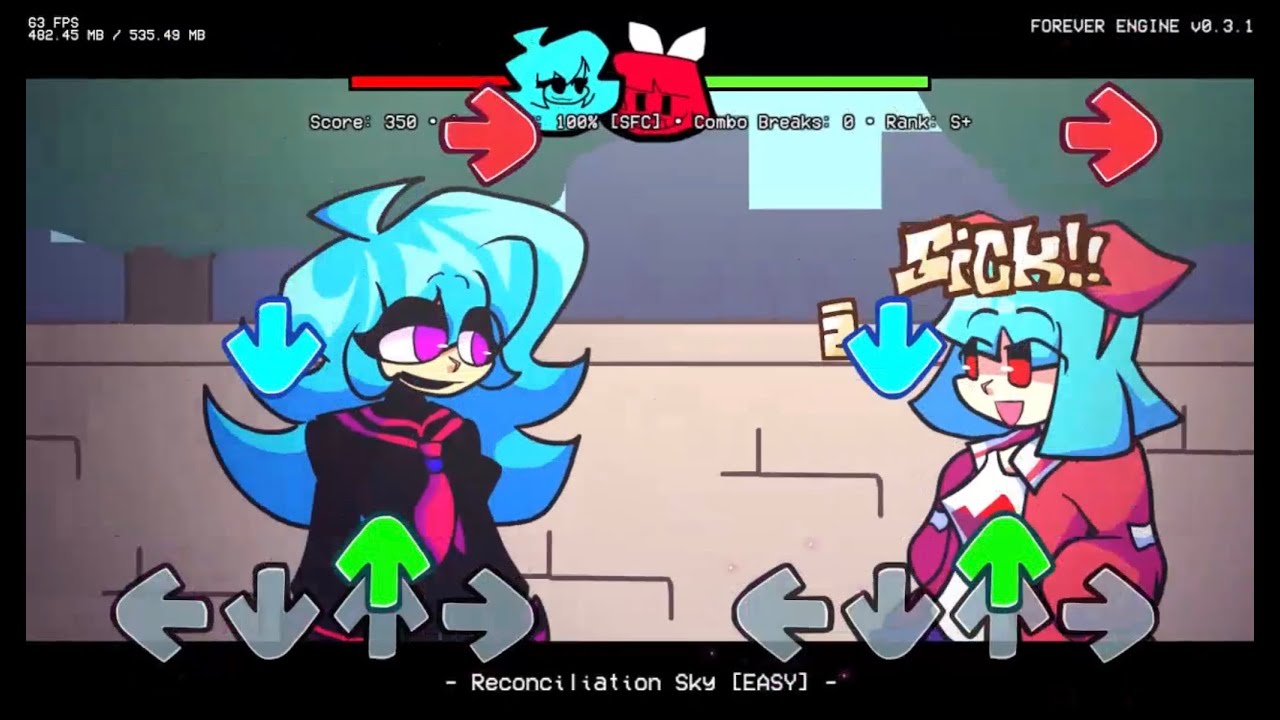 FNF Skyverse Saga Skyblack DEMO: Reconciliation Sky Forever Engine Port ...