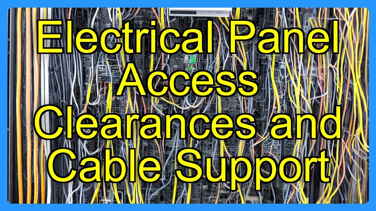 Electrical Panel Access Clearances and Cable Support - YouTube