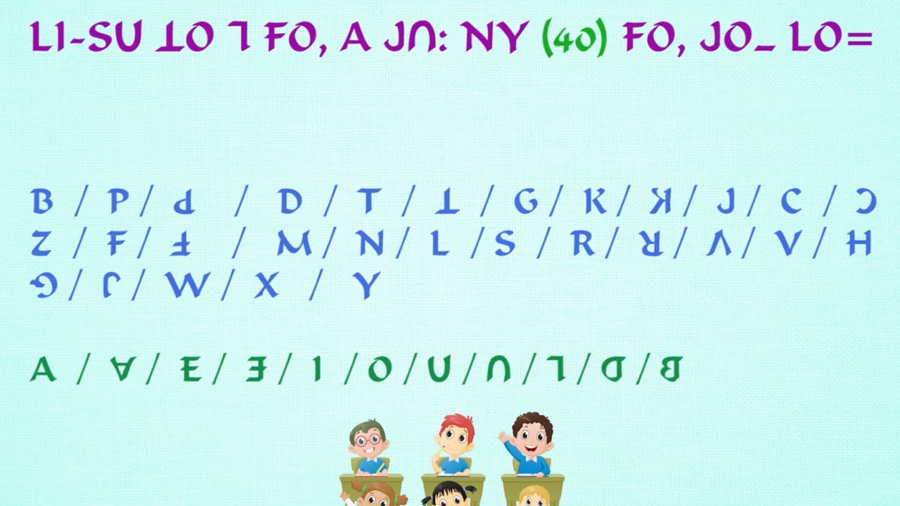 Lisu Primer - Ep-1(Lisu Alphabets 40) - YouTube