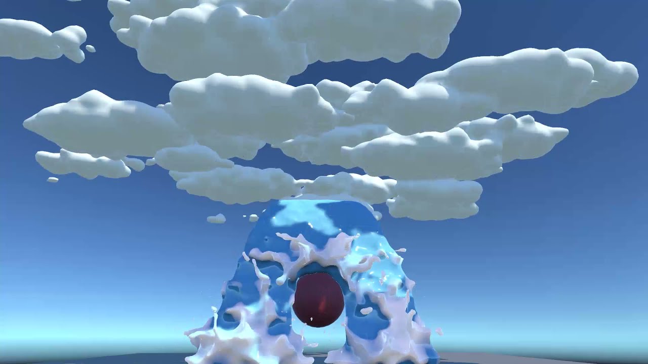 Interactive waterfall and Volumetric clouds Unity URP - YouTube