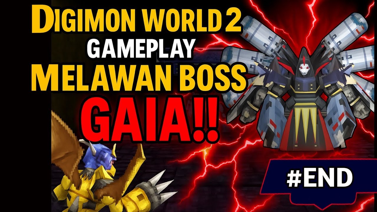 Digimon World 2 Gameplay - Melawan boss GAIA #END - YouTube