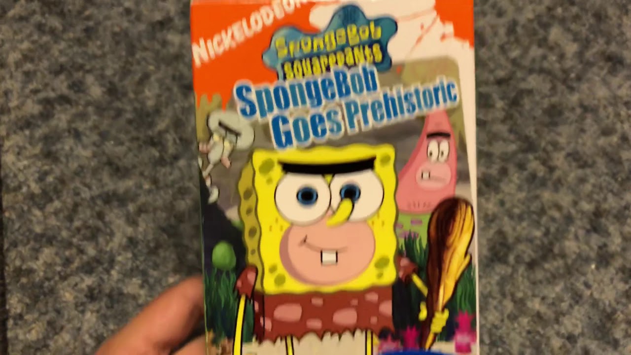 SpongeBob Squarepants SpongeBob Goes Prehistoric Demo Tape VHS Unboxing ...