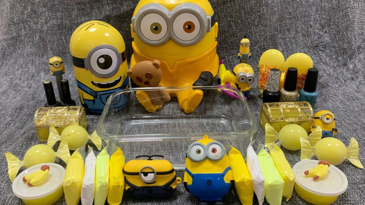 Making Slime With Minions!Most Satisfying Slime Video ️ - YouTube