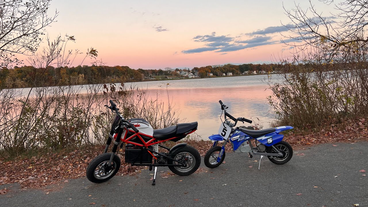 Razor mx350 riding around the City - YouTube