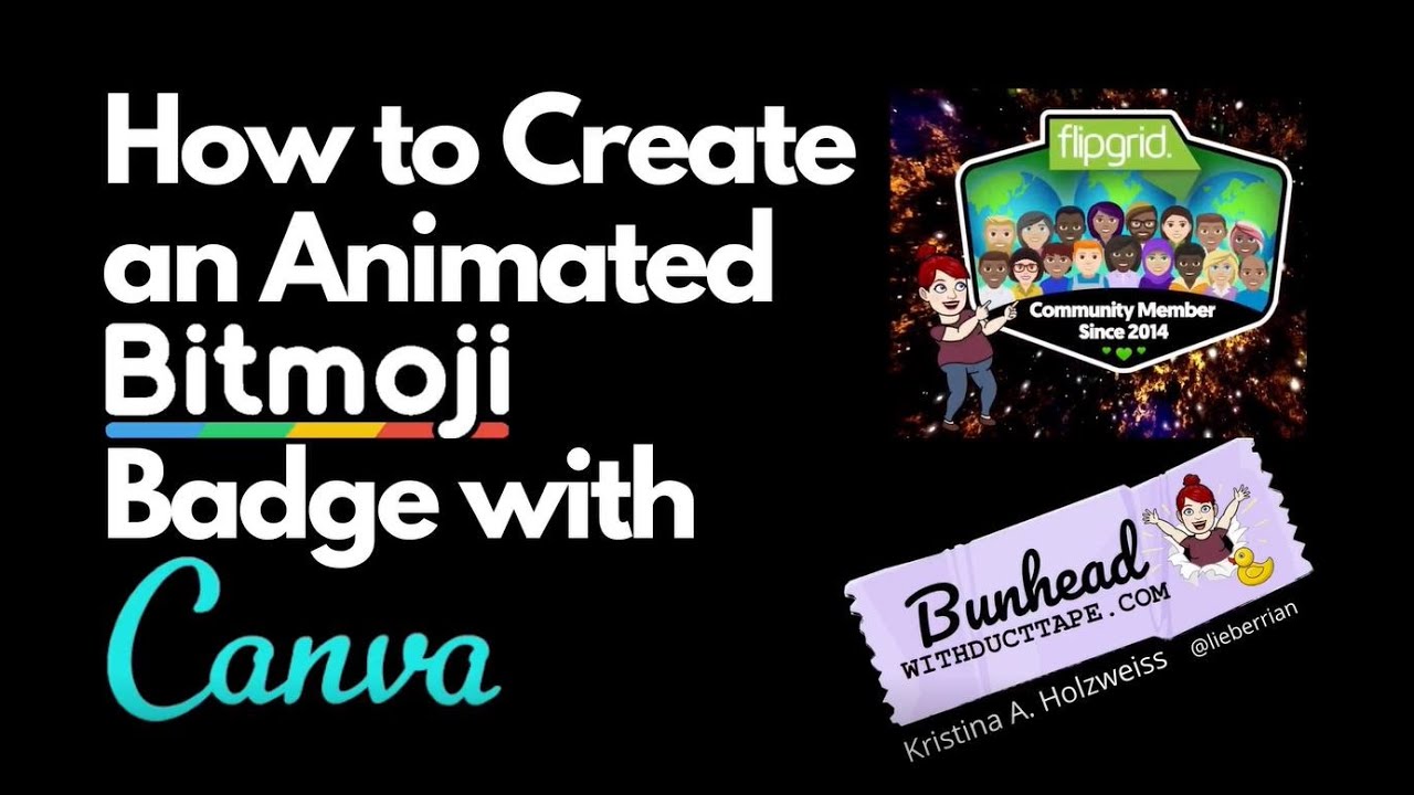 How to Create an Animated Bitmoji Badge With Canva - YouTube