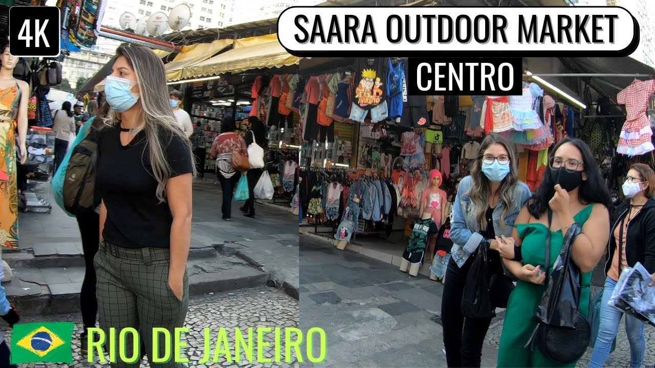 🇧🇷 | Saara Outdoor Shopping market in downtown Part Two | Rio de ...