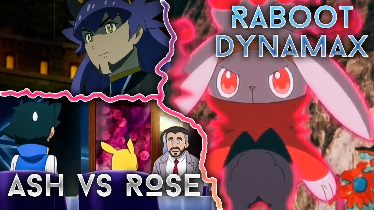 Raboot Dynamax! Ash Vs Chairman Rose!! Pokemon Journeys:The series ...