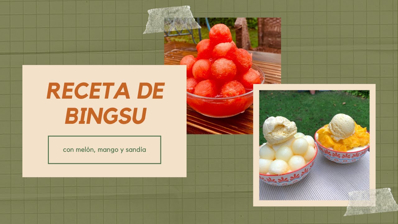 RECETA FÁCIL DE BINGSU, el postre insignia de verano en Corea. Sólo 4 ...