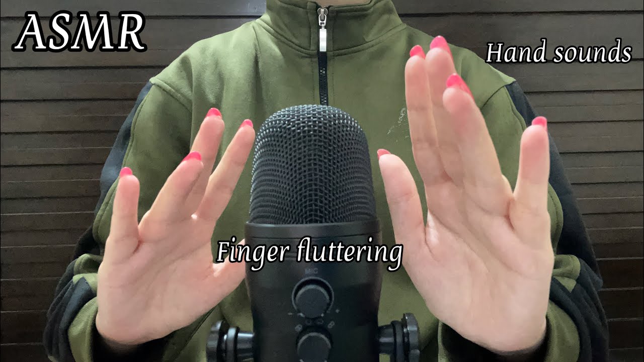ASMR Fast finger fluttering and hand sounds😴 (finger fluttering ...