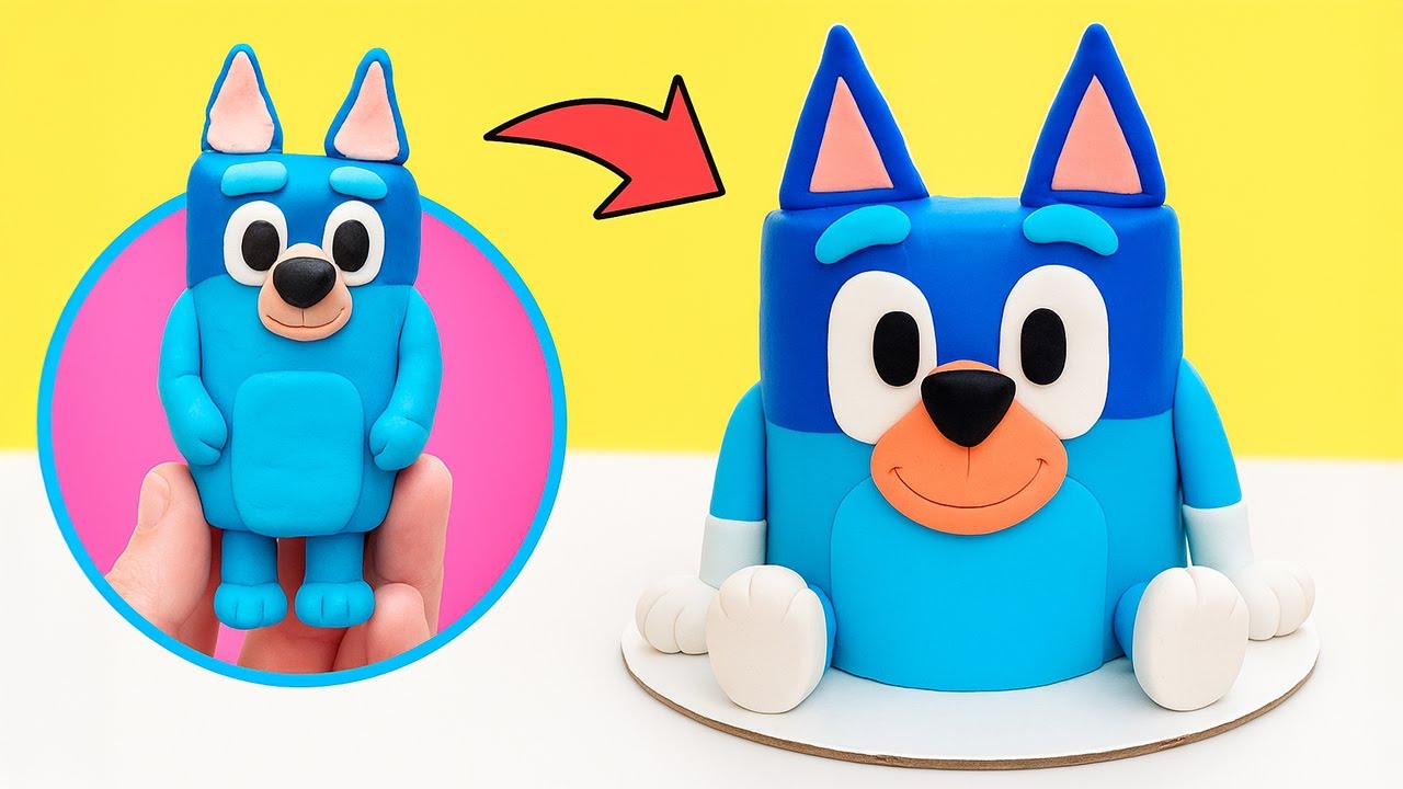 🎨🐶 Tasty DIY Bluey Crafts & Drawings! | Fun Blue Heeler Family Art ...